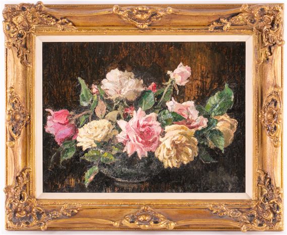 Nan C. Livingston | still life study of roses | MutualArt