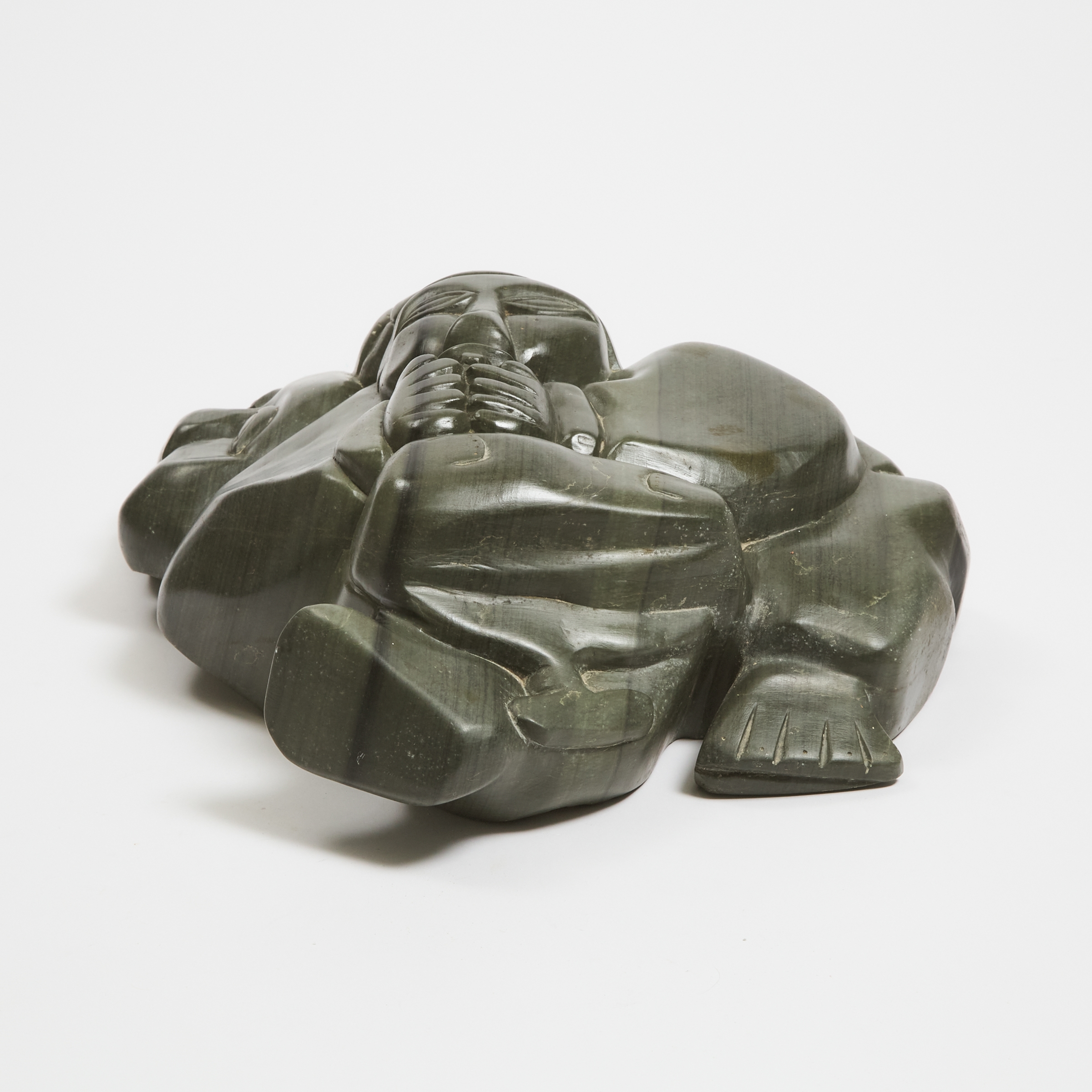 Henry Napartuk | HUNTERS WITH WALRUS INFLATING AVATAQ (SEALSKIN FLOAT ...