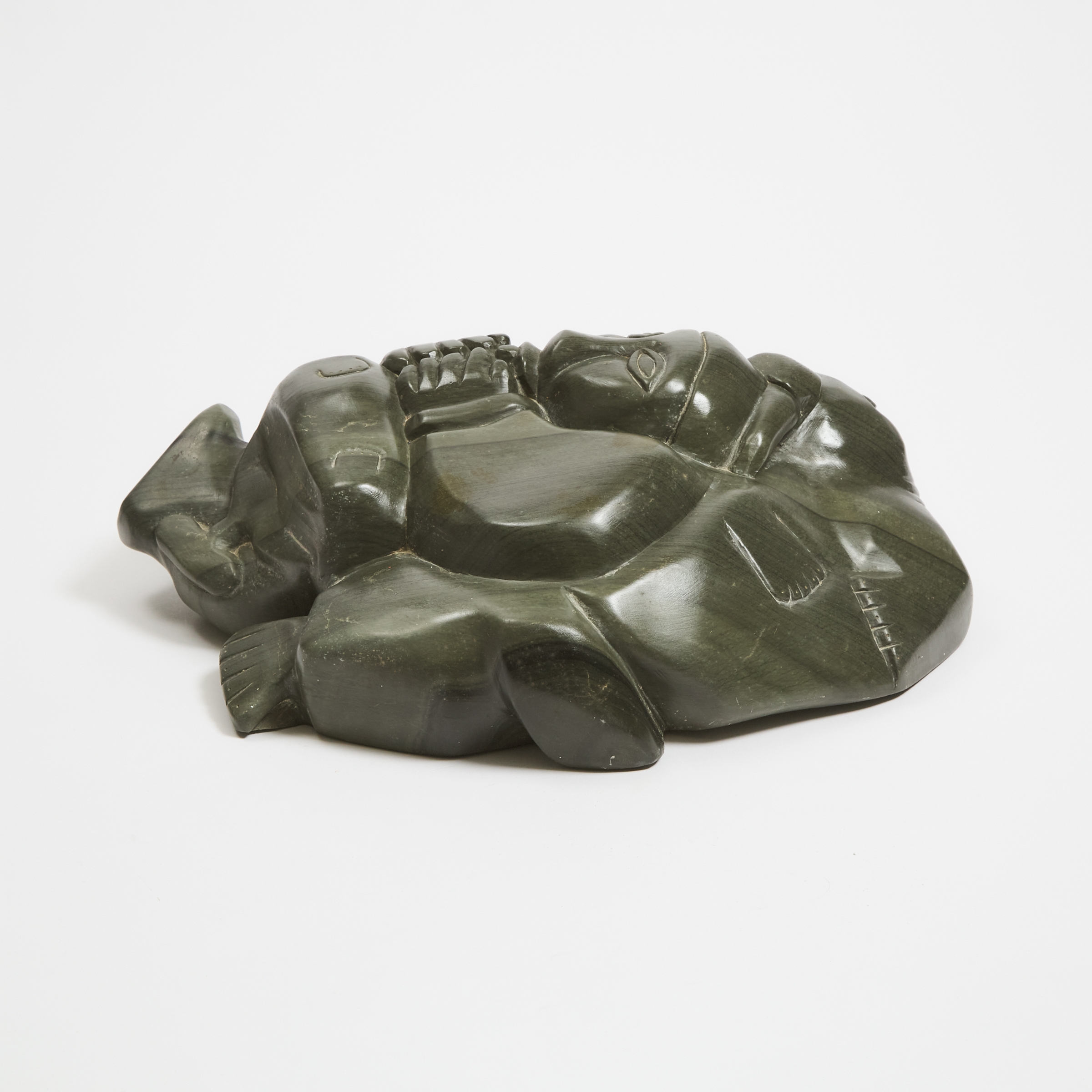 Henry Napartuk | HUNTERS WITH WALRUS INFLATING AVATAQ (SEALSKIN FLOAT ...