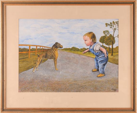 James Lloyd | 'Boy with Boxer' | MutualArt