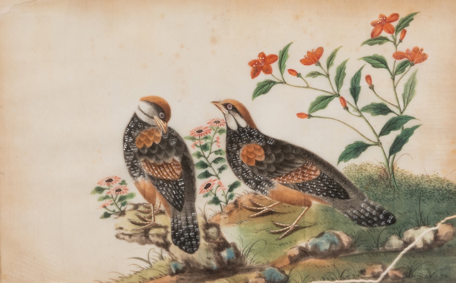 Chinese School, 19th Century | Six Chinese Export Pith Paintings ...