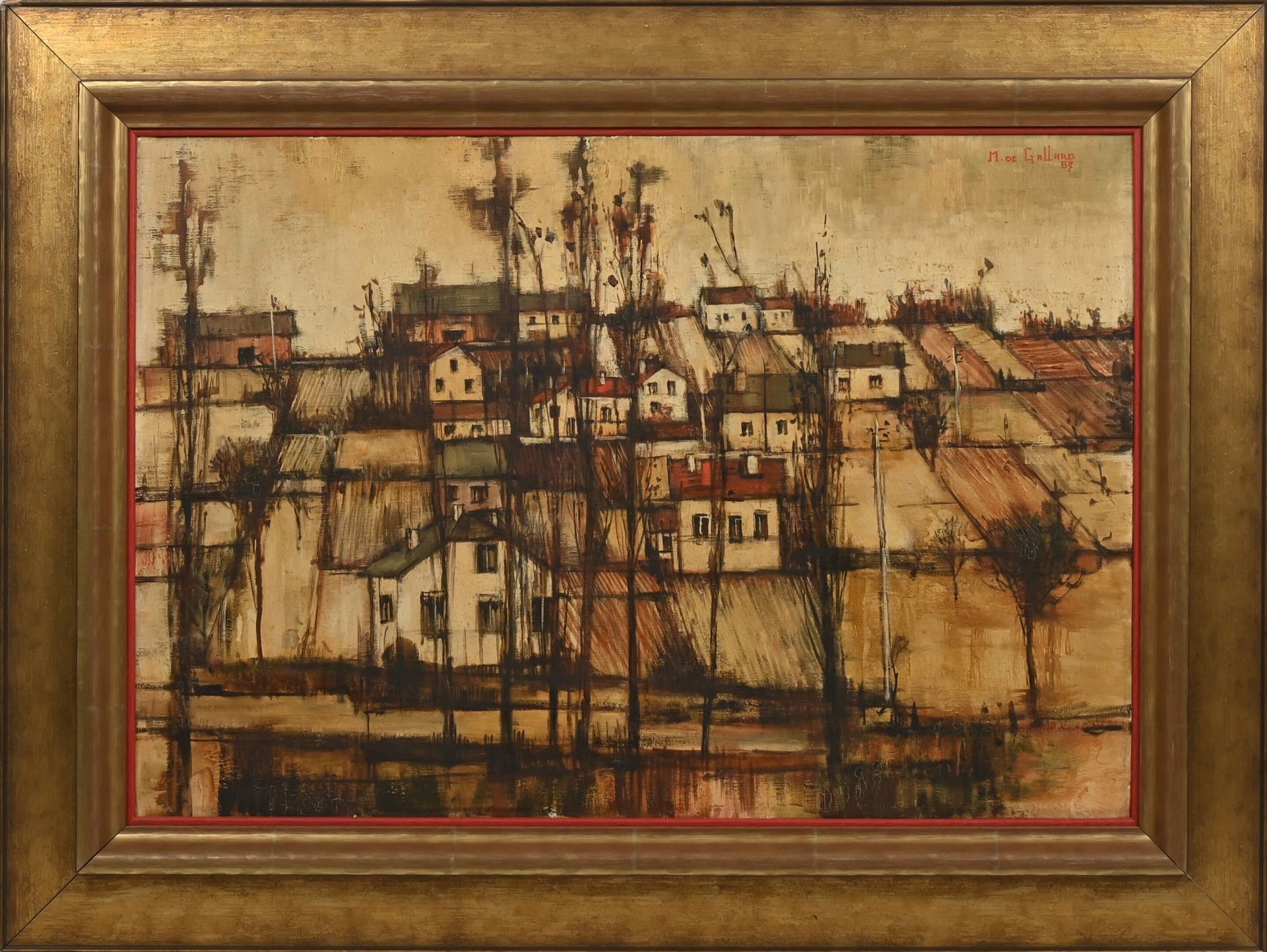 Michel de Gallard | LA VILLE VUE DU BORD DE L'EAU (1967) | MutualArt