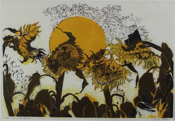 Olwen Jones | Sun and Sunflowers | MutualArt