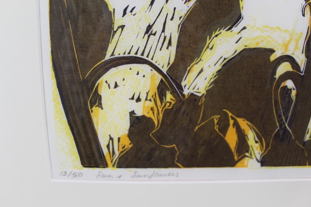 Olwen Jones | Sun and Sunflowers | MutualArt