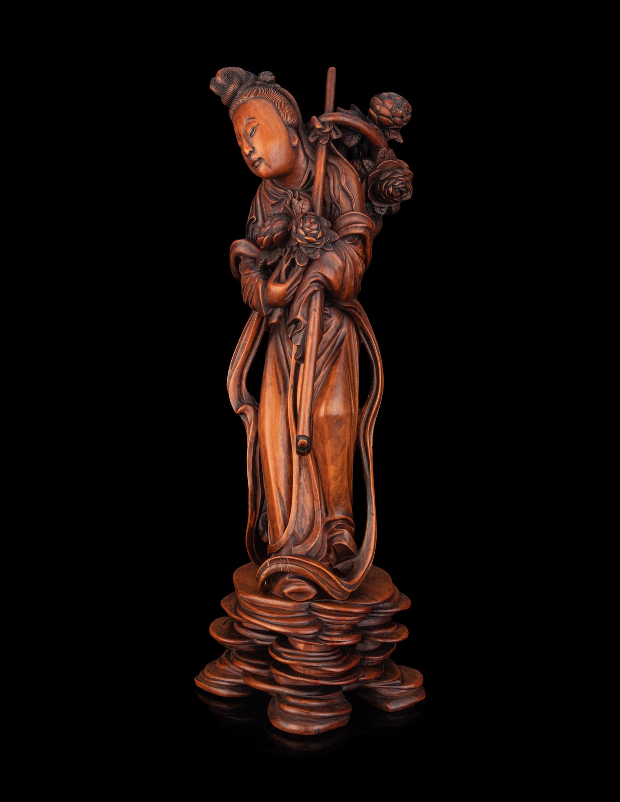 Chinese School, 19th Century | A Chinese Boxwood Figure of a Female ...