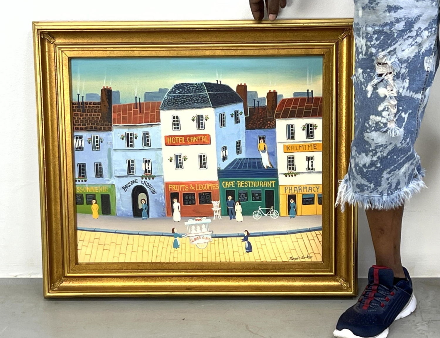Kevin Stocker | KEVIN STOCKER Town Center Scene Painting. Ice Cream ...