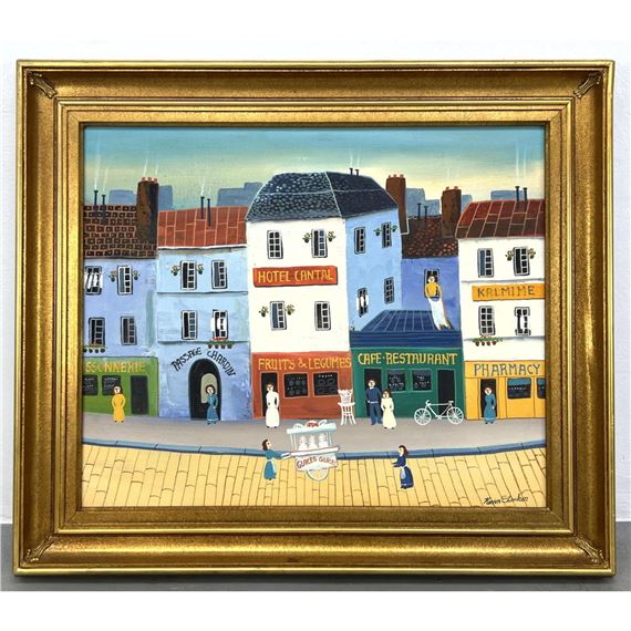 Kevin Stocker | KEVIN STOCKER Town Center Scene Painting. Ice Cream ...