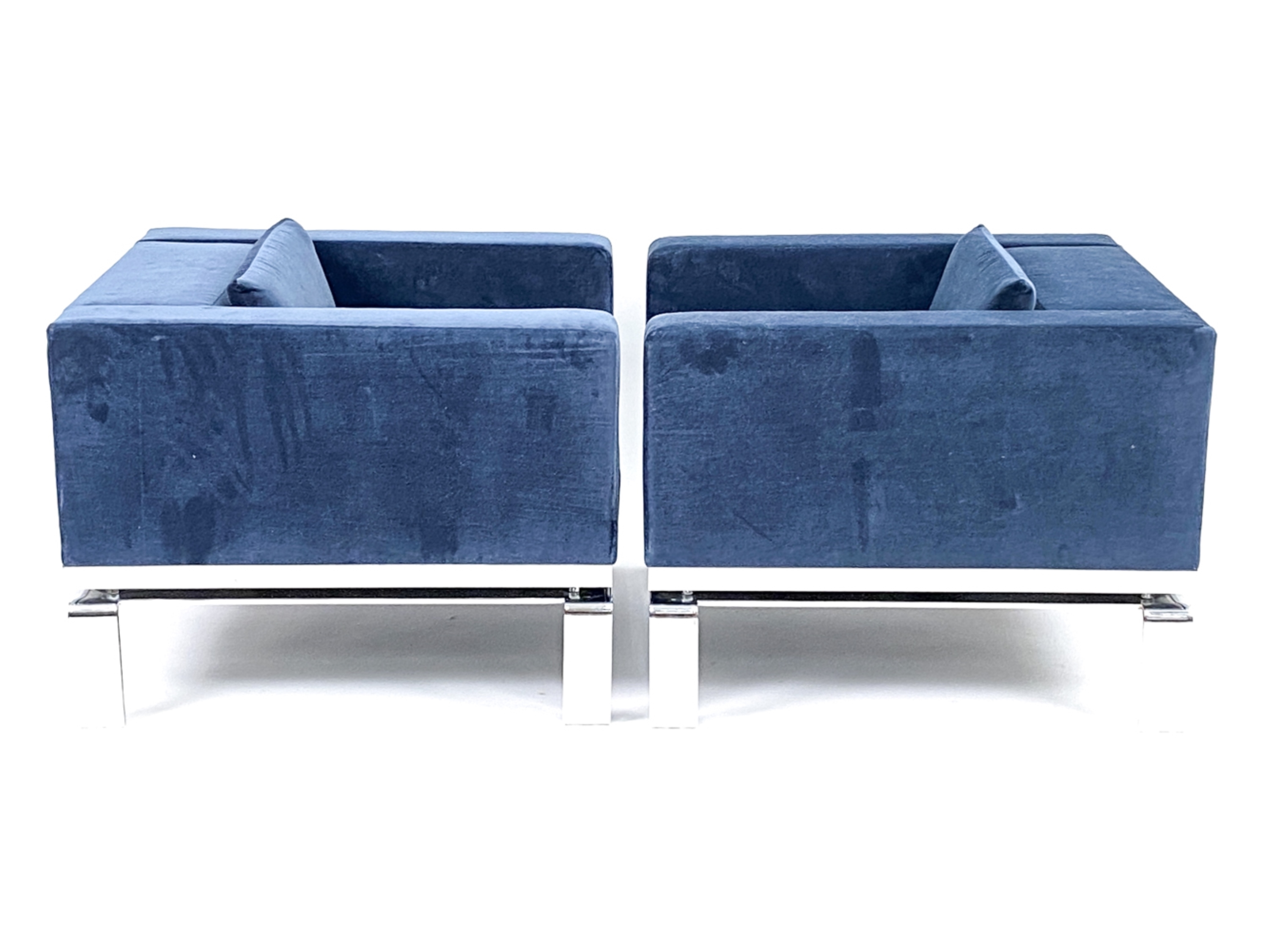 Milo Baughman | CUBE CLUB CHAIRS | MutualArt