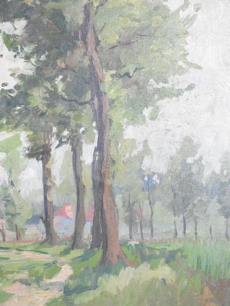 Eugene Mahaux | Path in the Forest (1874) | MutualArt