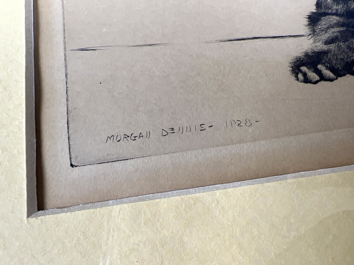 Morgan Dennis | Vintage Signed MORGAN DENNIS Print. Scotties. Two Black ...