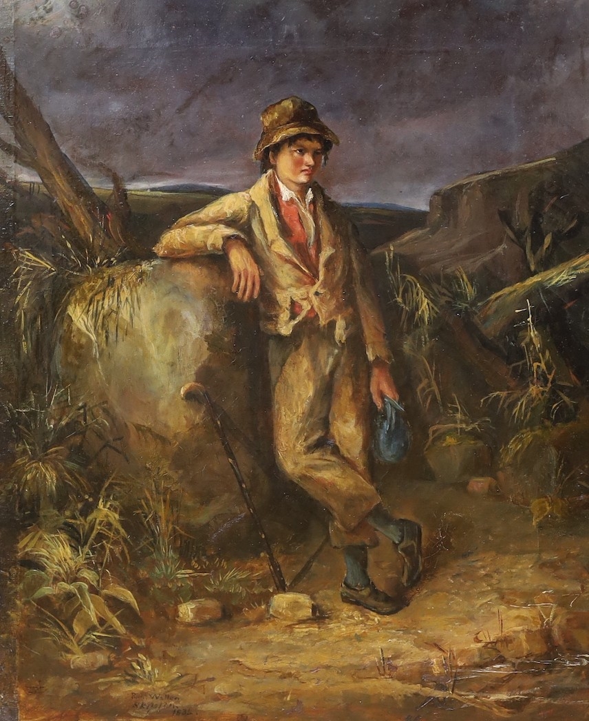 Richard Waller | Boy in landscape (1834) | MutualArt
