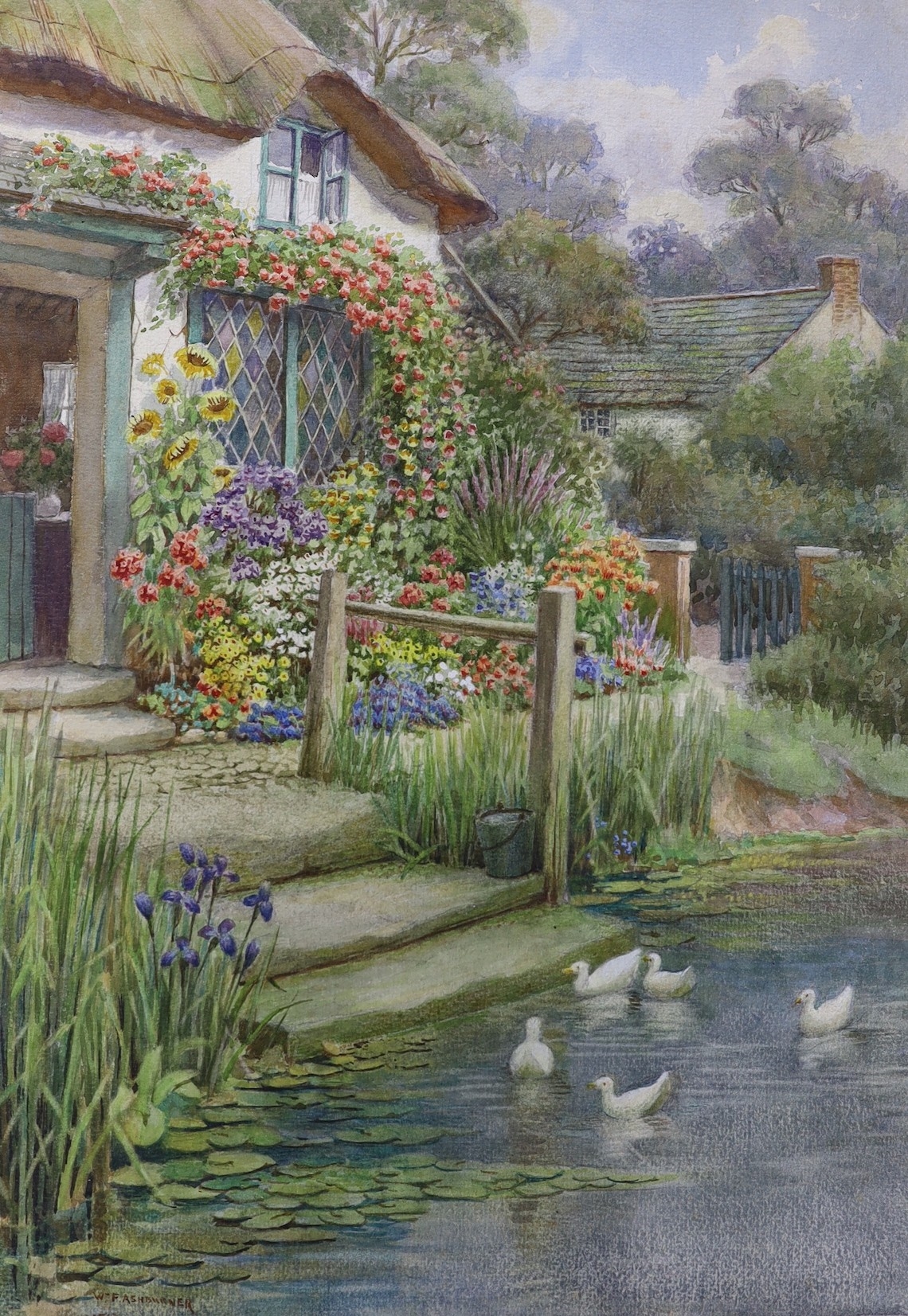 William Forbes Ashburner | Cottage Gardens | MutualArt