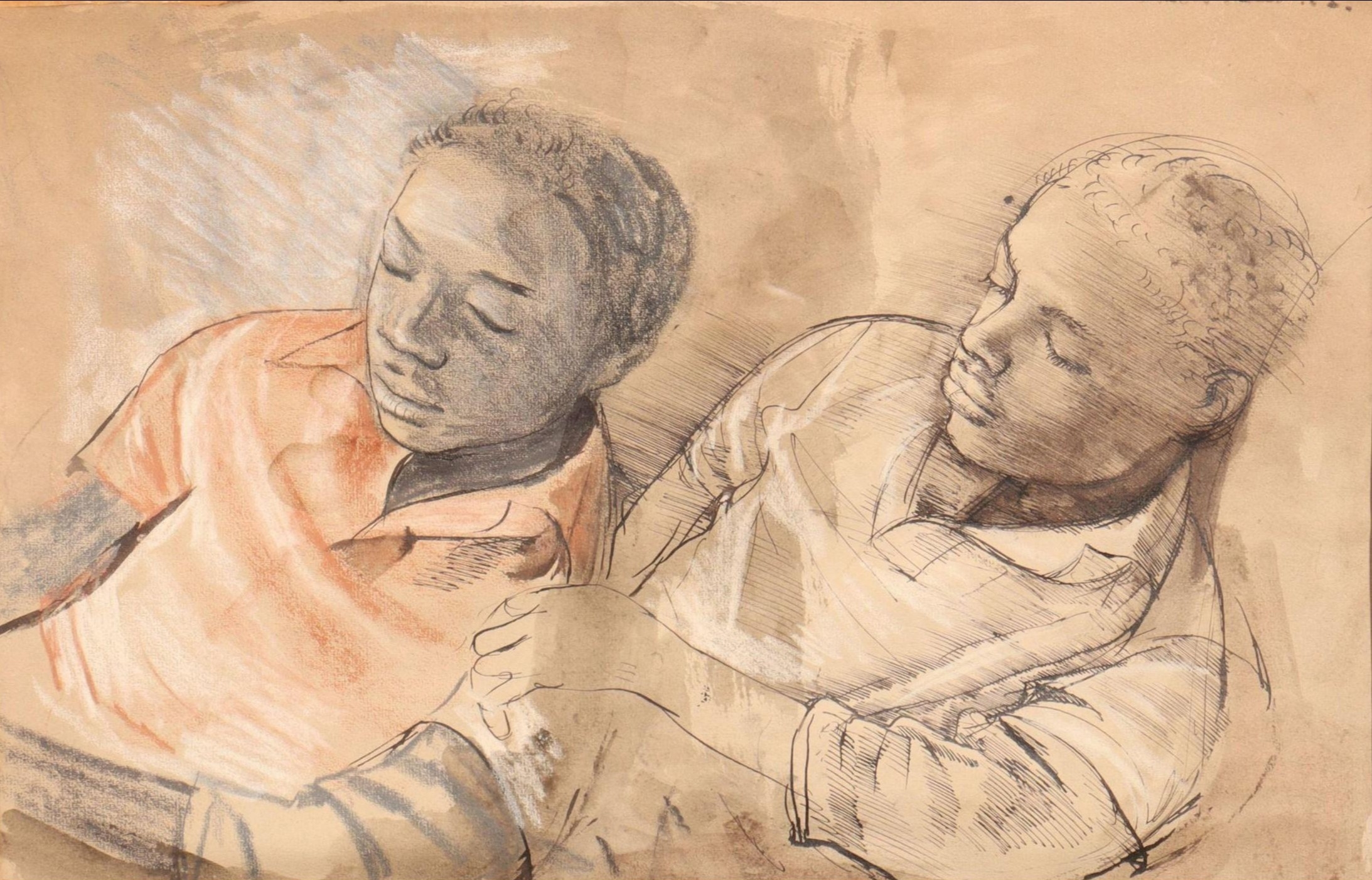 Donald Friend | Omu Sleeping | MutualArt