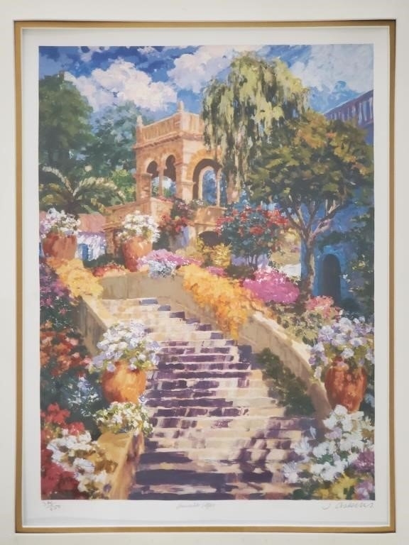 Julian Askins | Julian Askins Spanish Steps Hand Signed | MutualArt