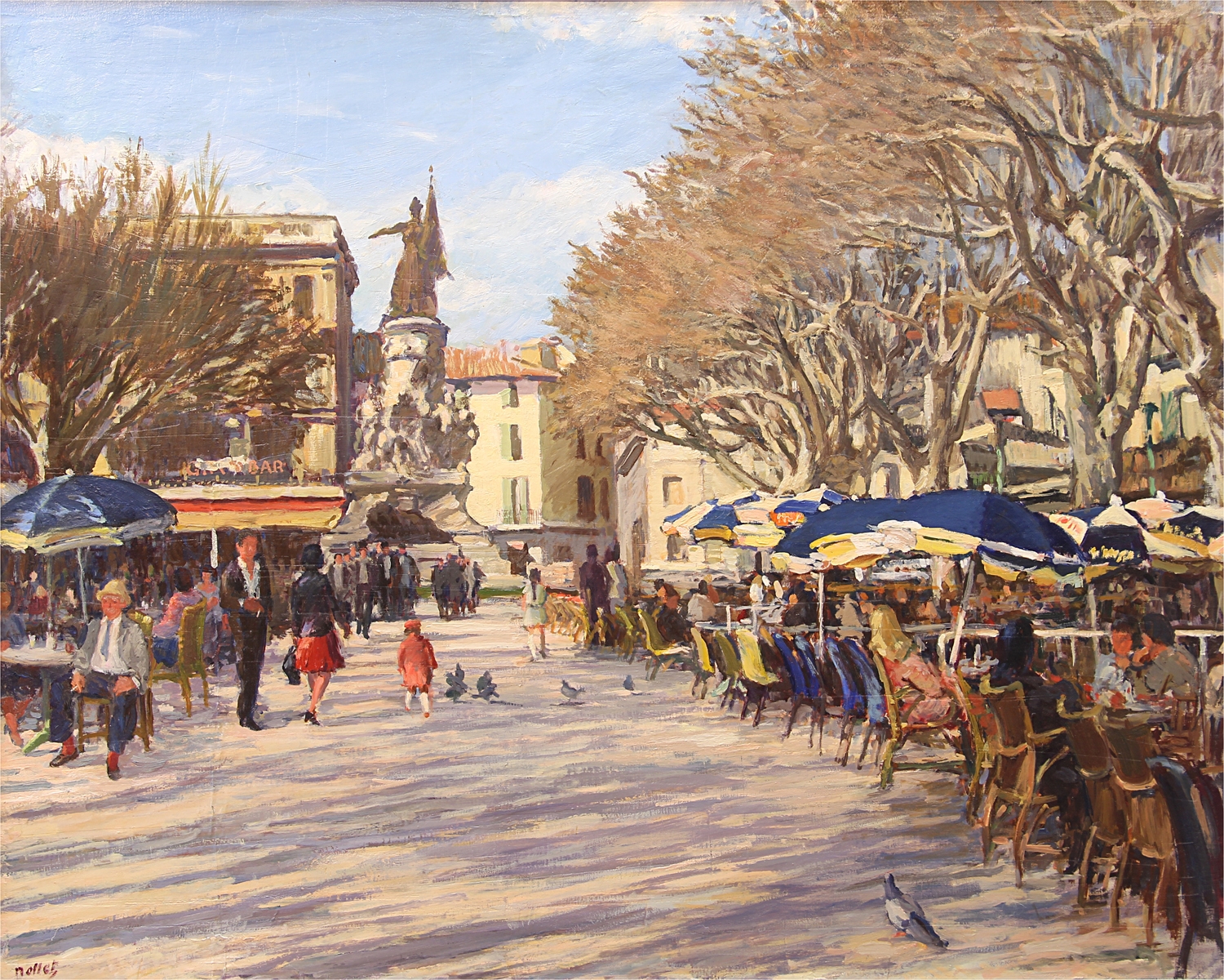 Paul Nollet | La place Georges Clemenceau à Avignon | MutualArt