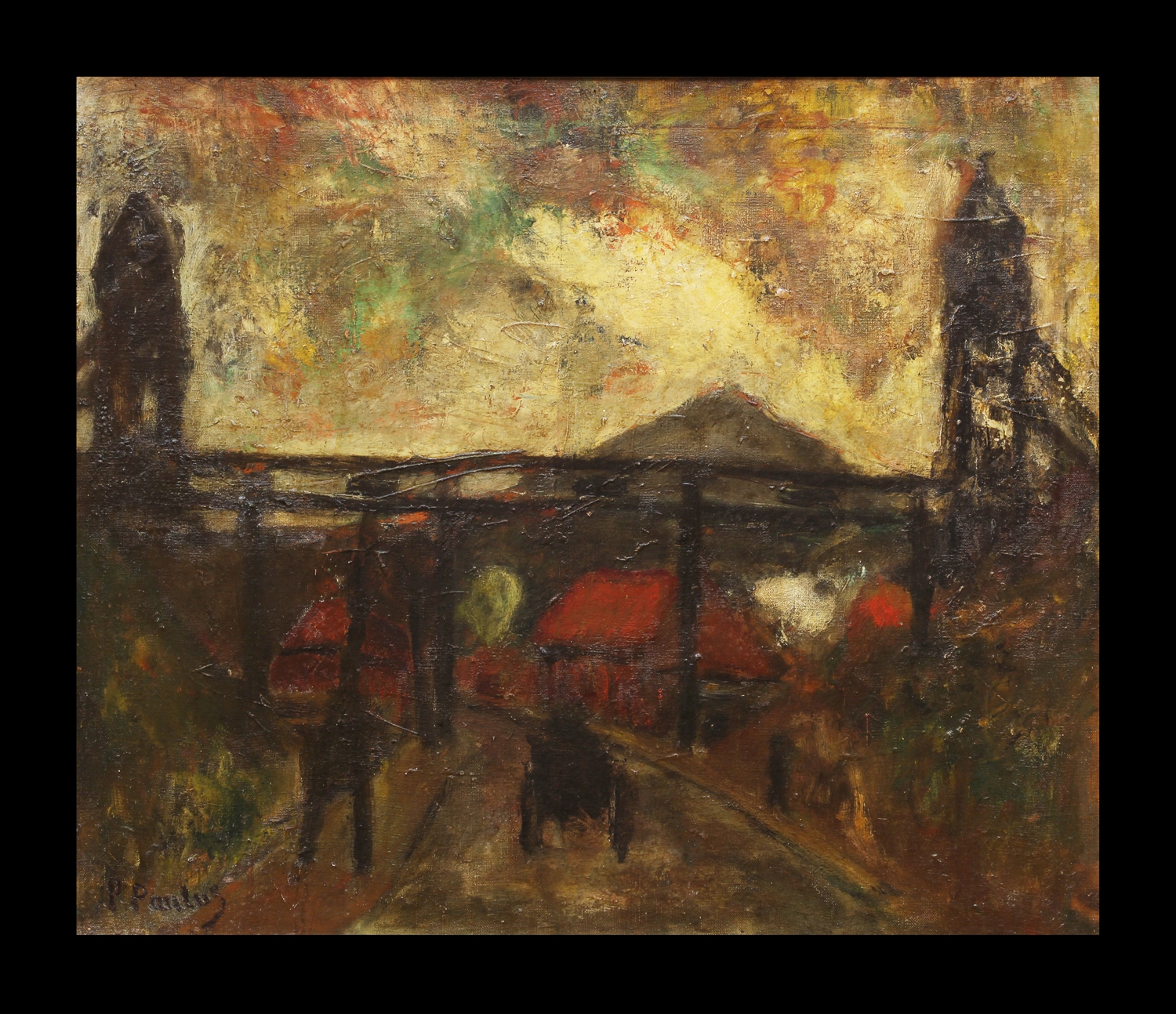 Pierre Paulus de Châtelet | Les charbonnages aux toits rouges | MutualArt