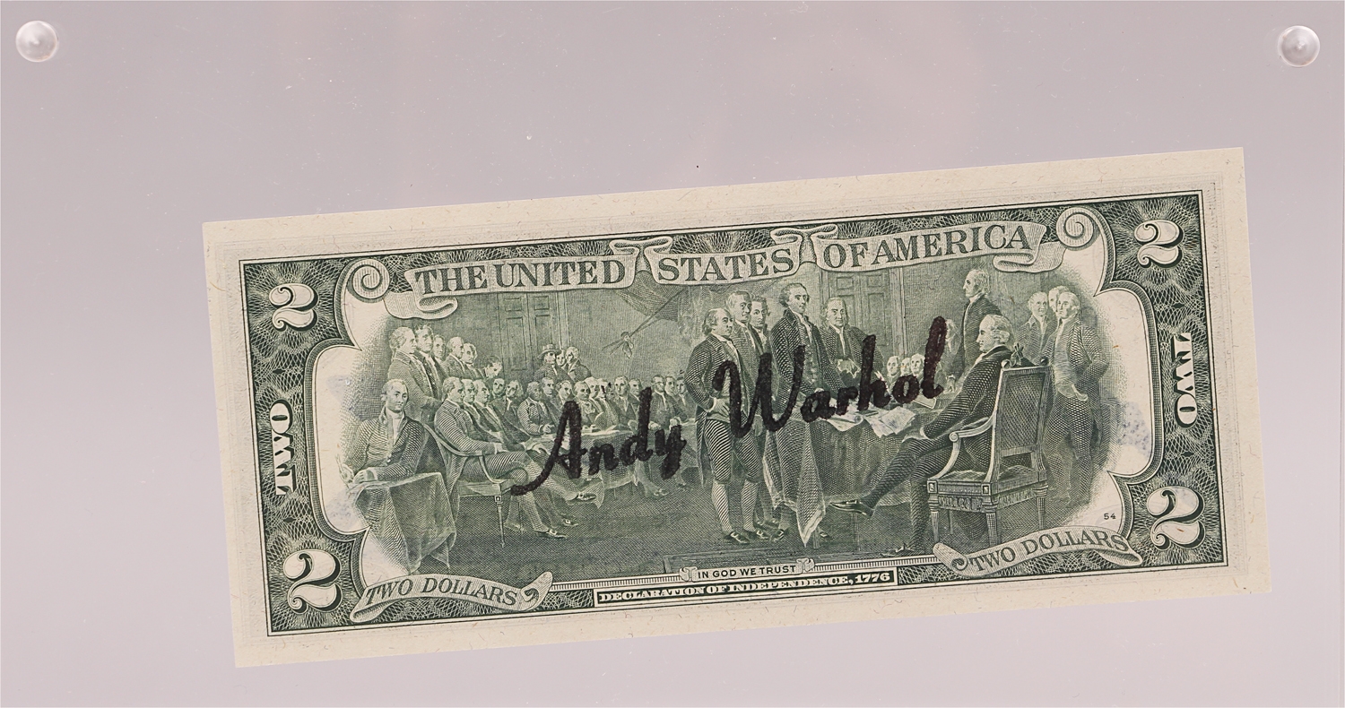 Andy Warhol | Two dollars note. Billet de deux dollars. (1976) | MutualArt