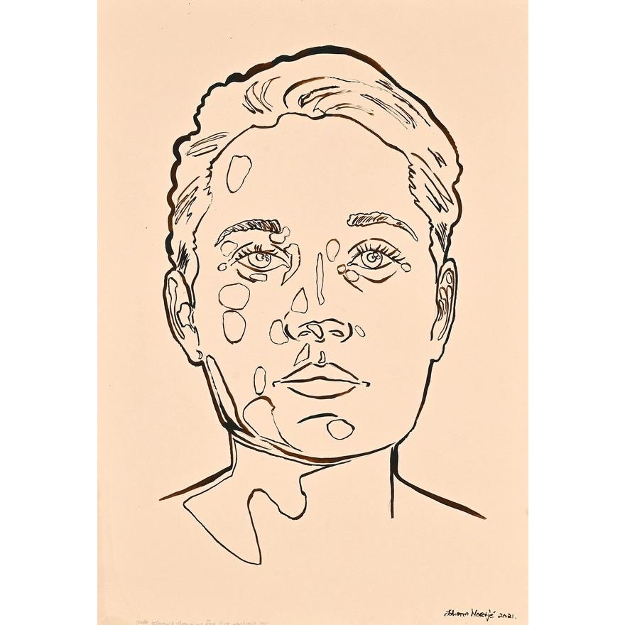 Johann Nortje | Scale Reference Drawing for Line Portrait III (2021 ...