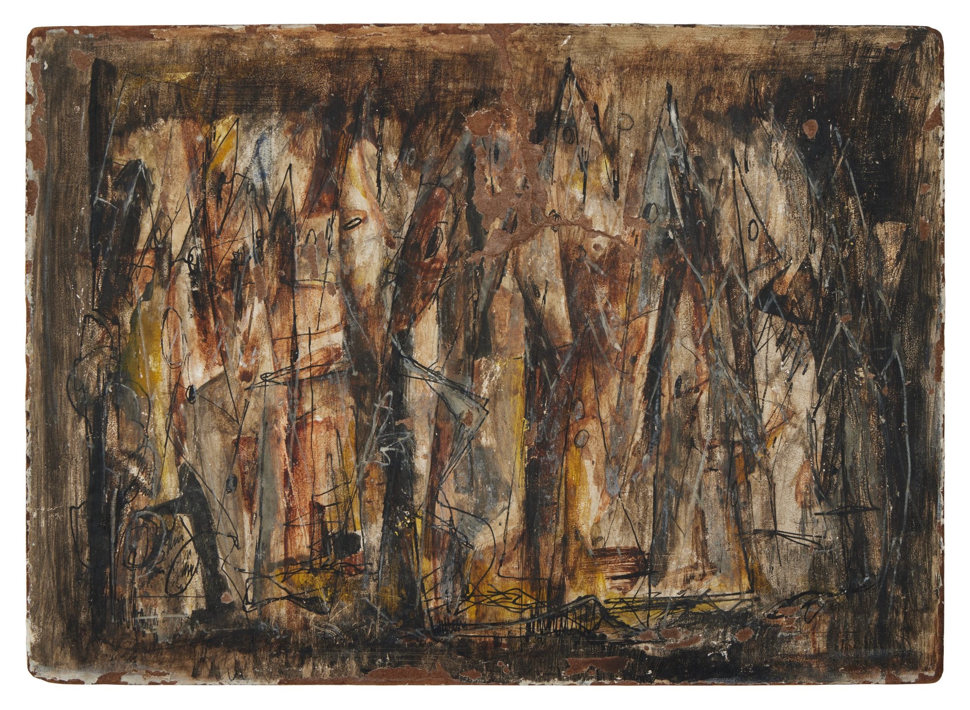 Norman Lewis | Untitled (Abstract Composition) (1947) | MutualArt