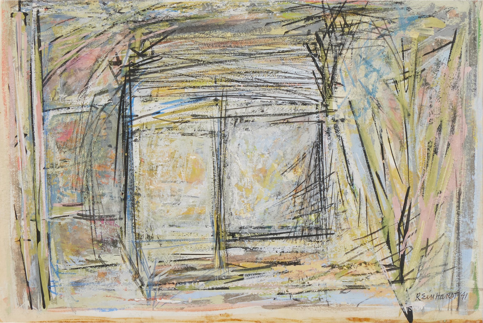 Ad Reinhardt | Abstract Painting (1941) | MutualArt