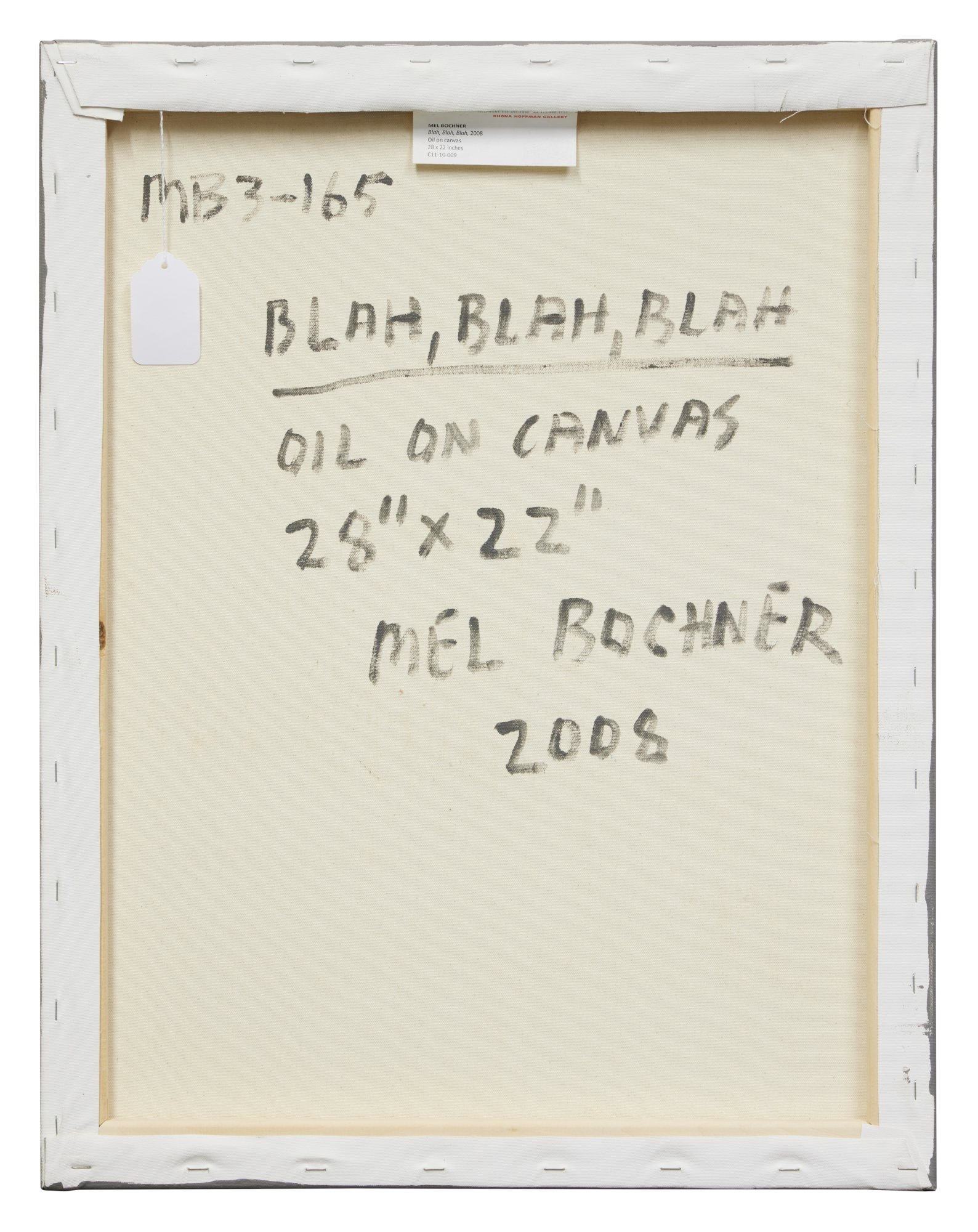 Mel Bochner | Blah, Blah, Blah (2008) | MutualArt