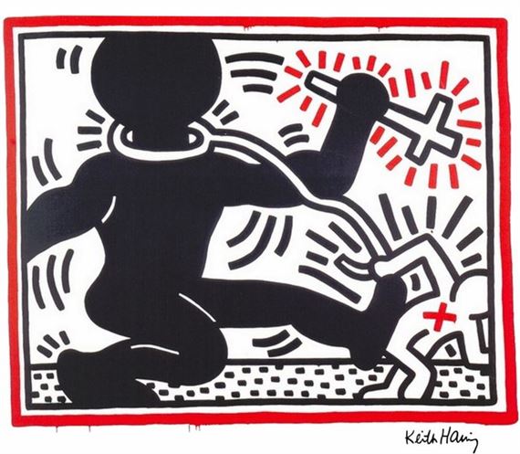Keith Haring | Cross Figure | MutualArt