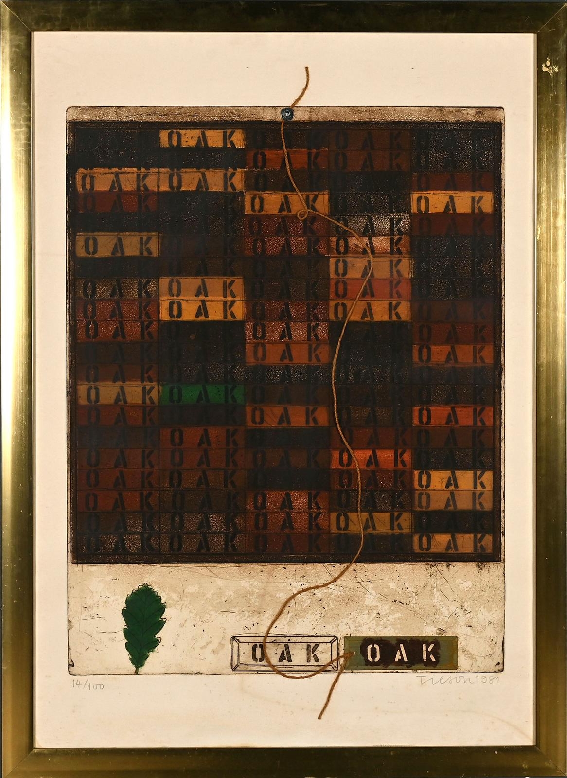 Joe Tilson | Oak Mantra (1981) | MutualArt