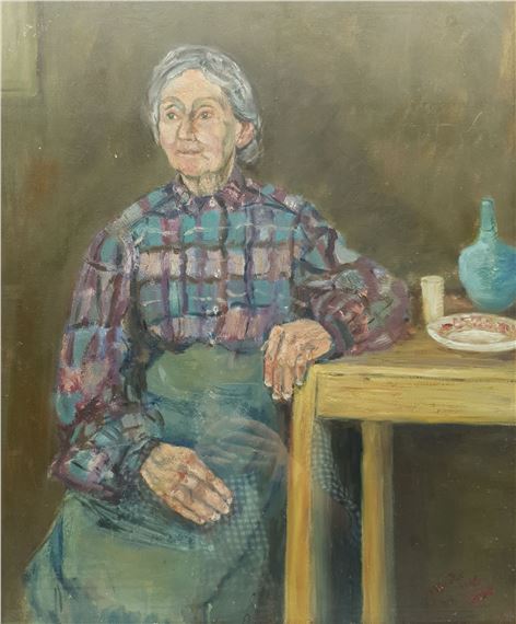 M Beeton | Scottish Nana in Tartan (1963) | MutualArt