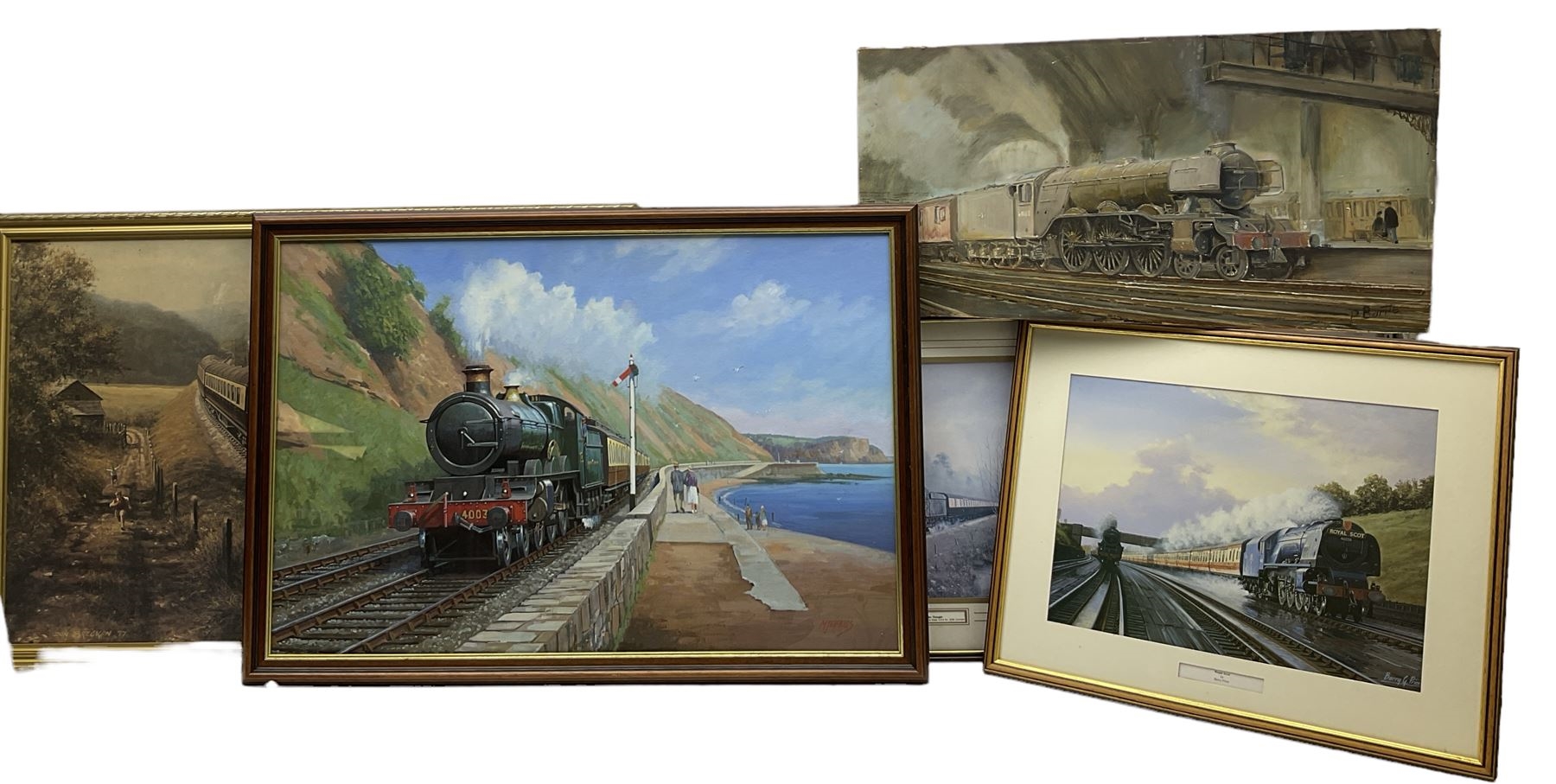 British School, 20th Century | Train Portrait | MutualArt