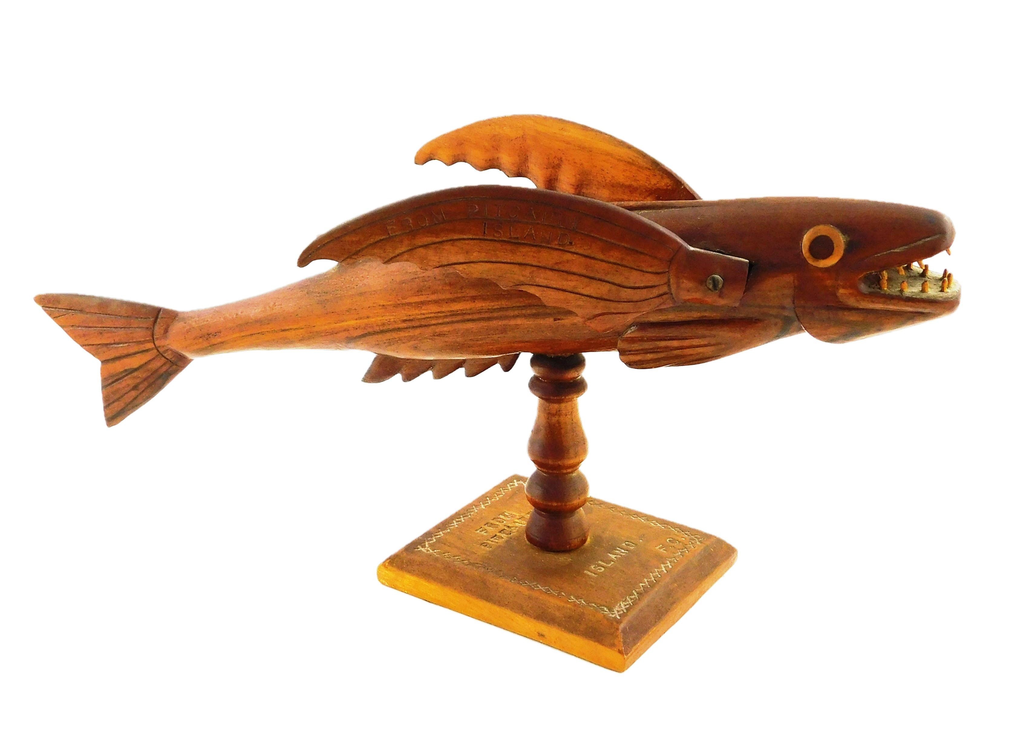 Fred M Christian | Pitcairn Island carved flying fish | MutualArt