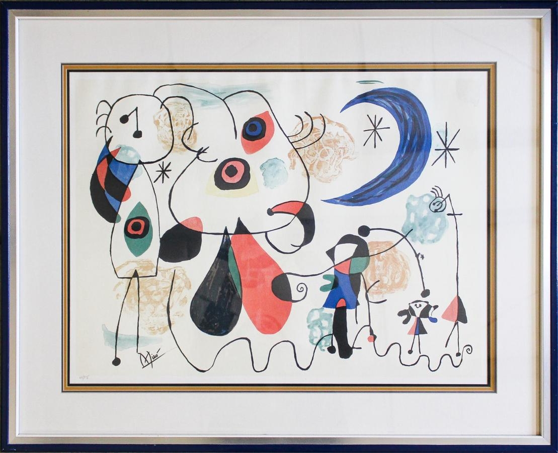 Joan Miró | WOMEN, MOON, BIRDS | MutualArt