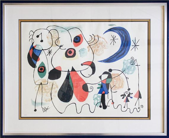 Joan Miró | WOMEN, MOON, BIRDS | MutualArt