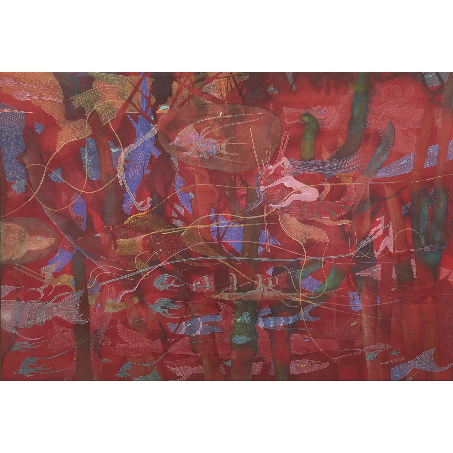 Yoichiro Ogawa | COMPOSITION WITH FISHES | MutualArt