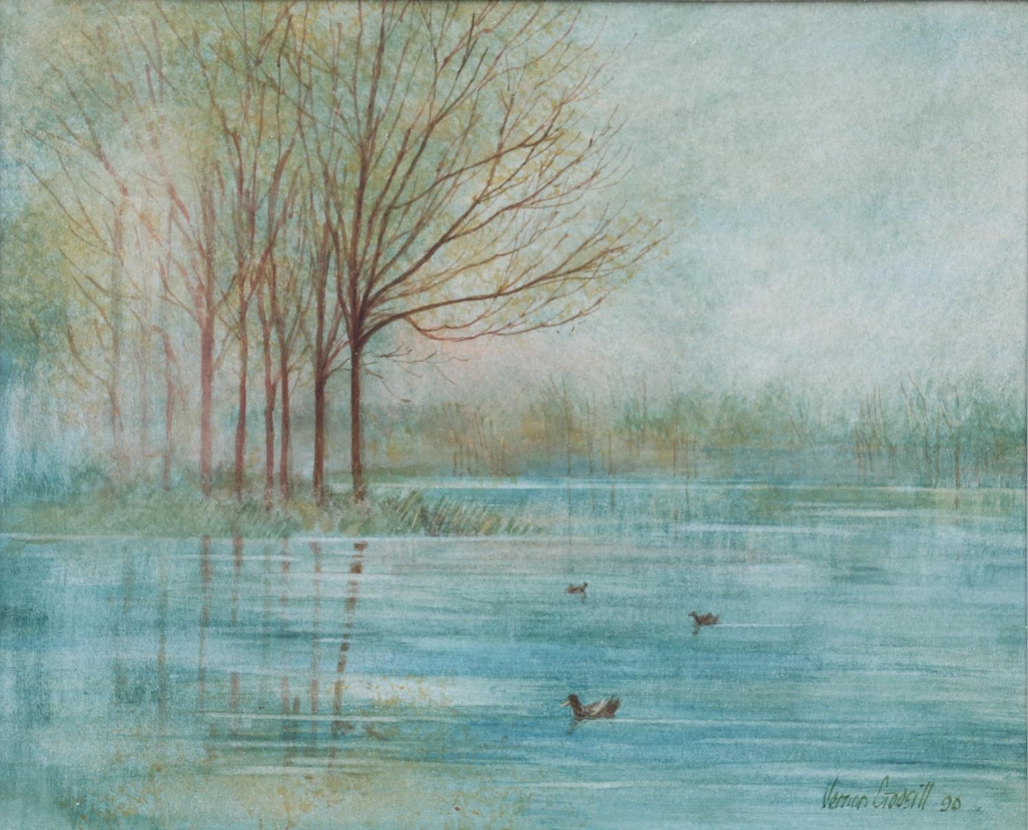 Vernon Godsill | Morning Light Pen Ponds Richmond Park | MutualArt