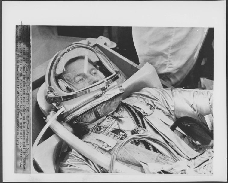 NASA | Astronaut Gordon Cooper is ready for his mission in the FAITH 7 ...