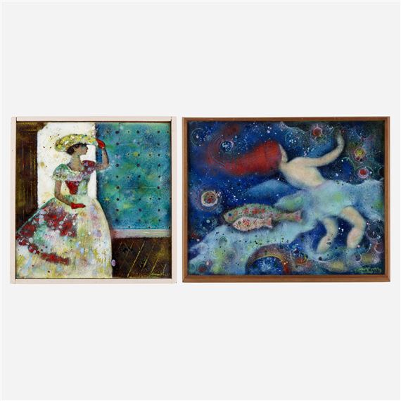 Doris Hall | Plaques, set of two | MutualArt