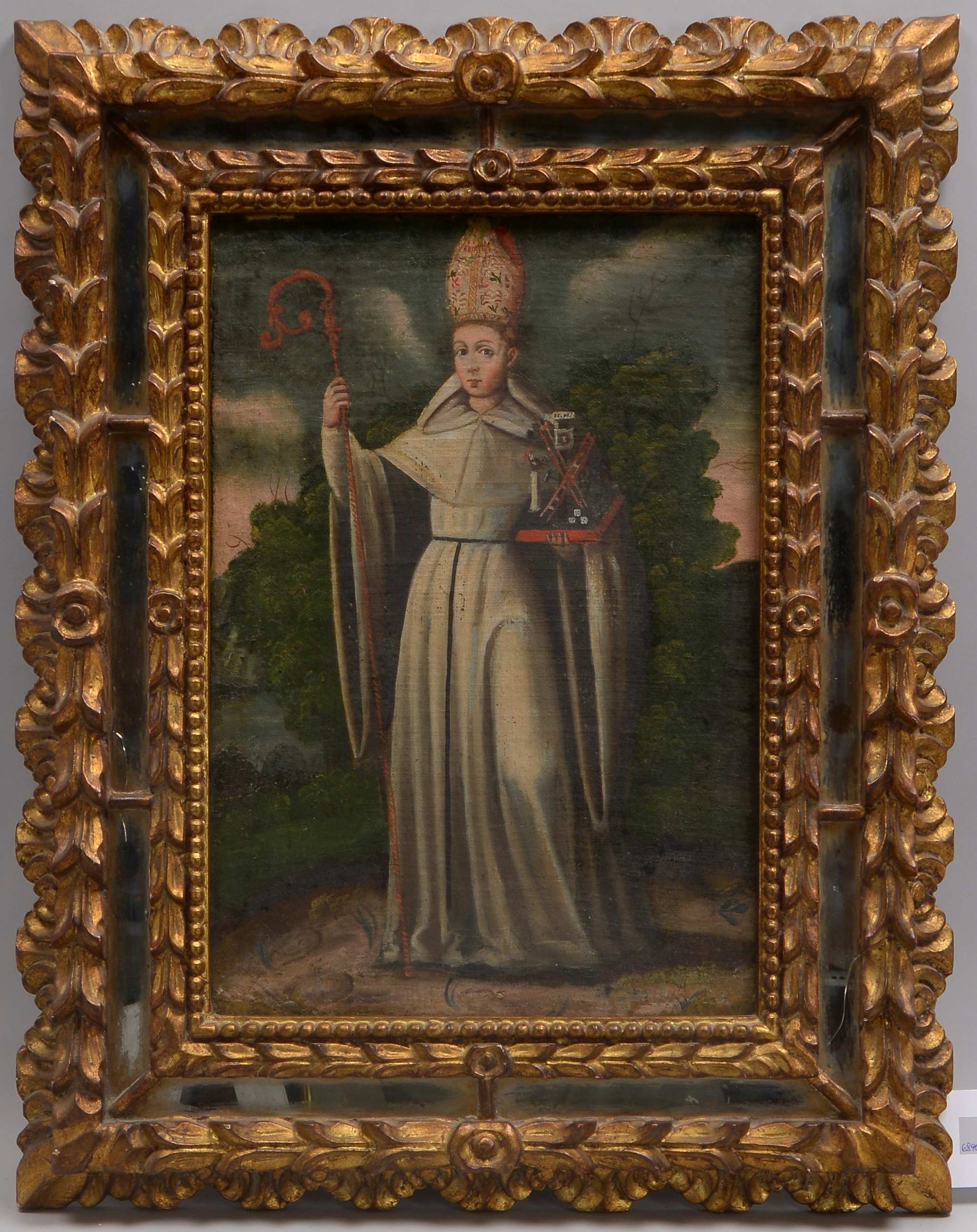 Cuzco School | Bischof mit Stab und Mitra | MutualArt