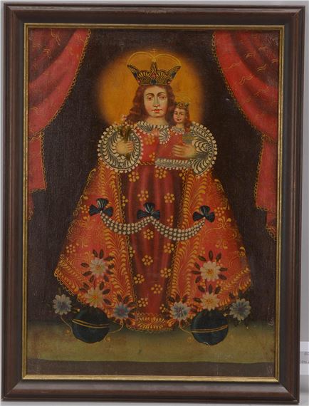 Cuzco School | Madonnendarstellung im Schutzmantel - Maria mit ...