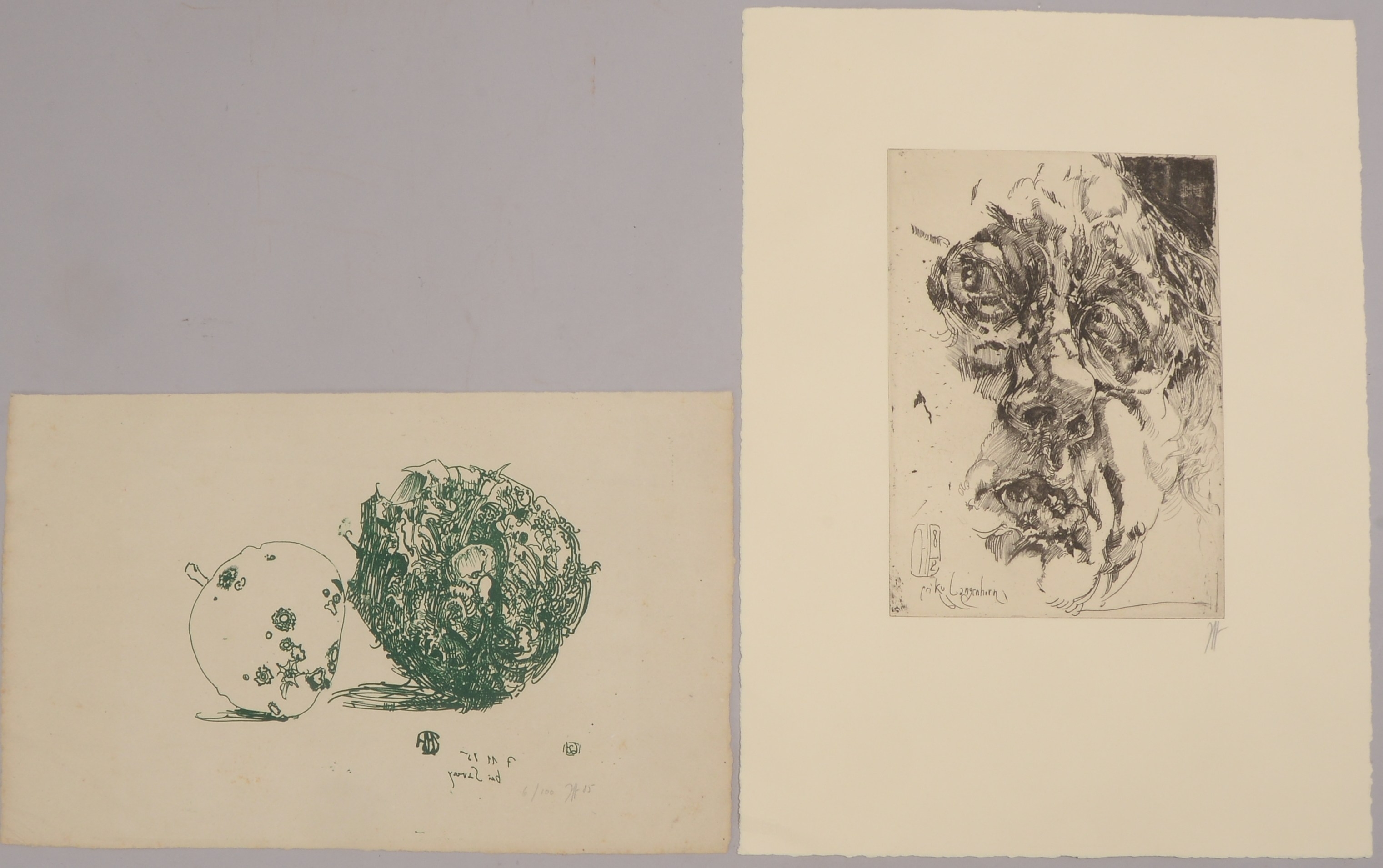 Horst Janssen | 2 Grafiken | MutualArt