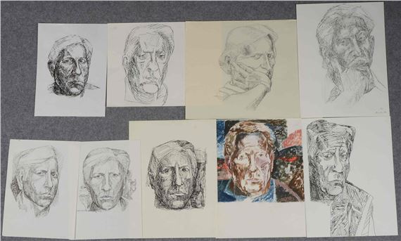 Fritz Neumann | Selbstportraits (1990) | MutualArt