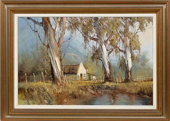 Gerrit Roon | farm cottage in landscape | MutualArt