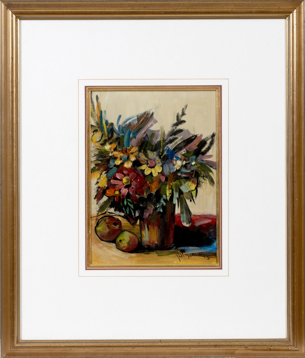 Johannes Wilhelmus Dingemans | still life of flowers and fruit | MutualArt