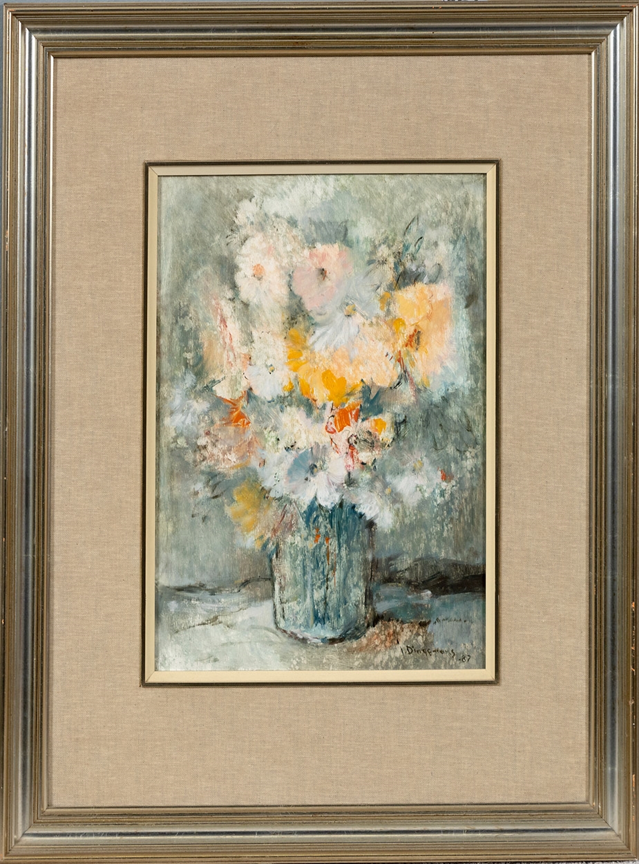 Johannes Wilhelmus Dingemans | still life of cosmos | MutualArt