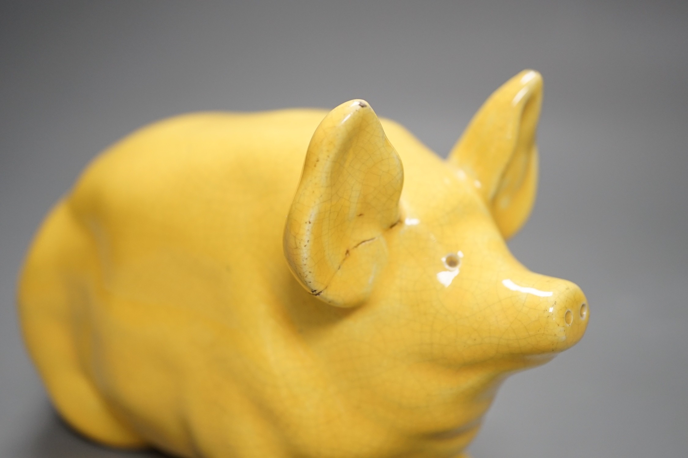 Wemyss Ware | A Wemyss ware yellow glazed pig | MutualArt