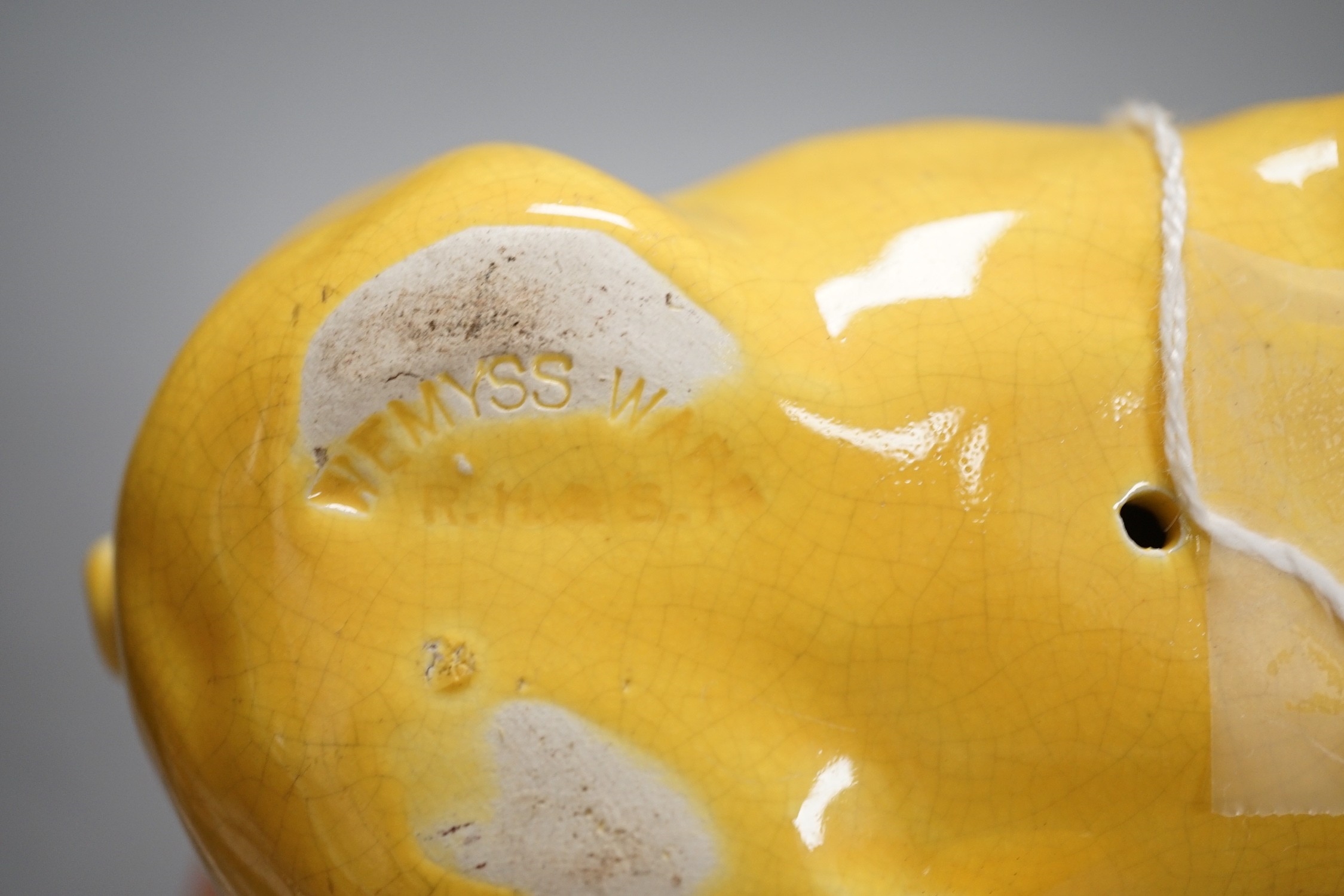 Wemyss Ware | A Wemyss ware yellow glazed pig | MutualArt
