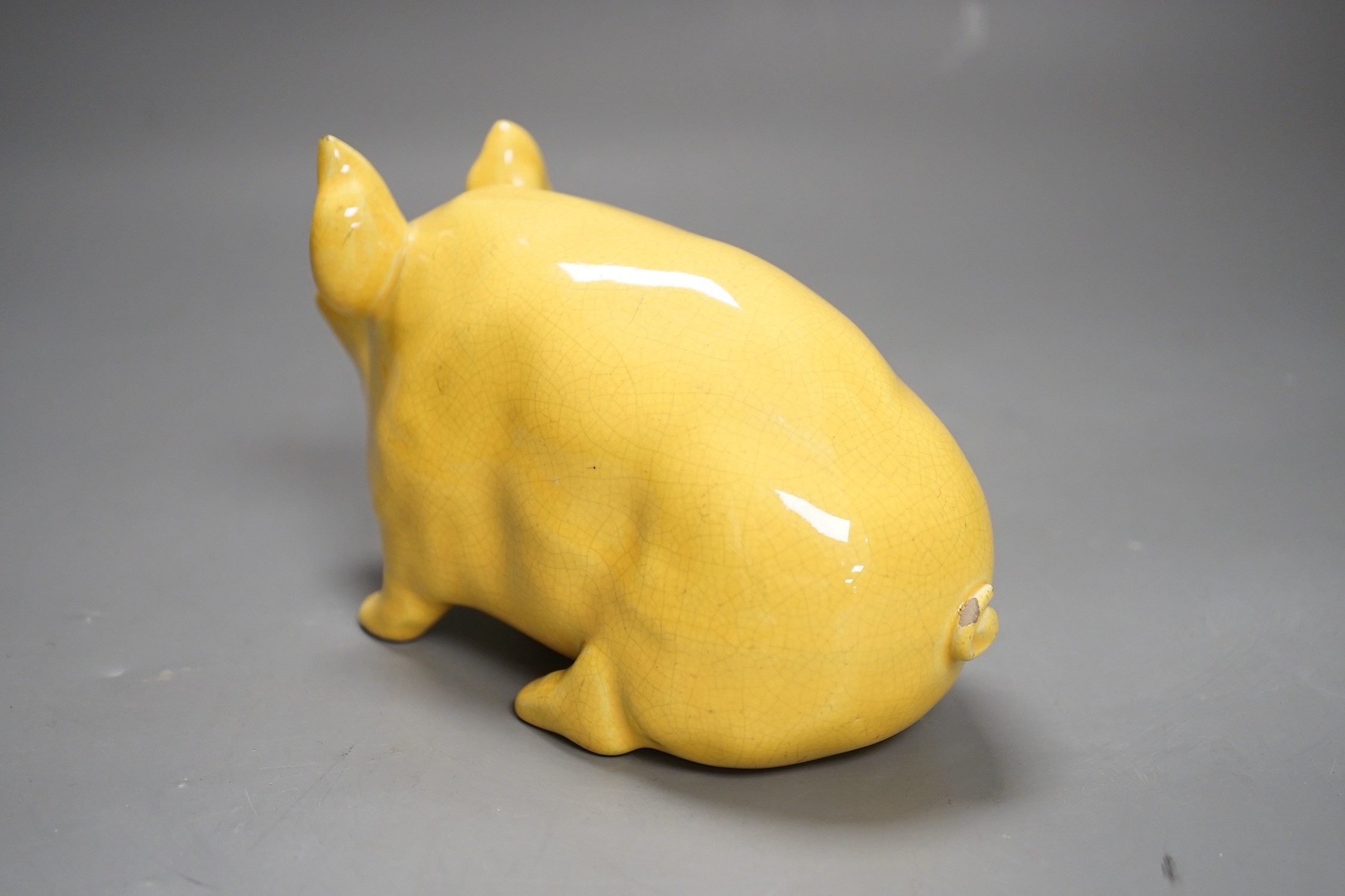 Wemyss Ware | A Wemyss ware yellow glazed pig | MutualArt