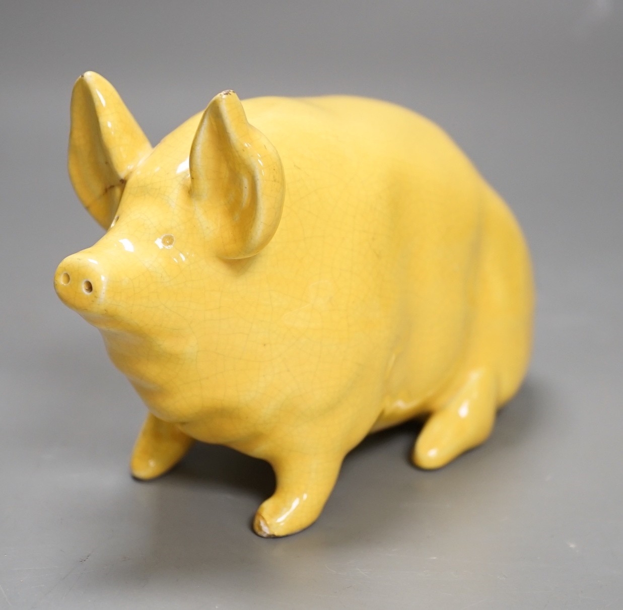 Wemyss Ware | A Wemyss ware yellow glazed pig | MutualArt