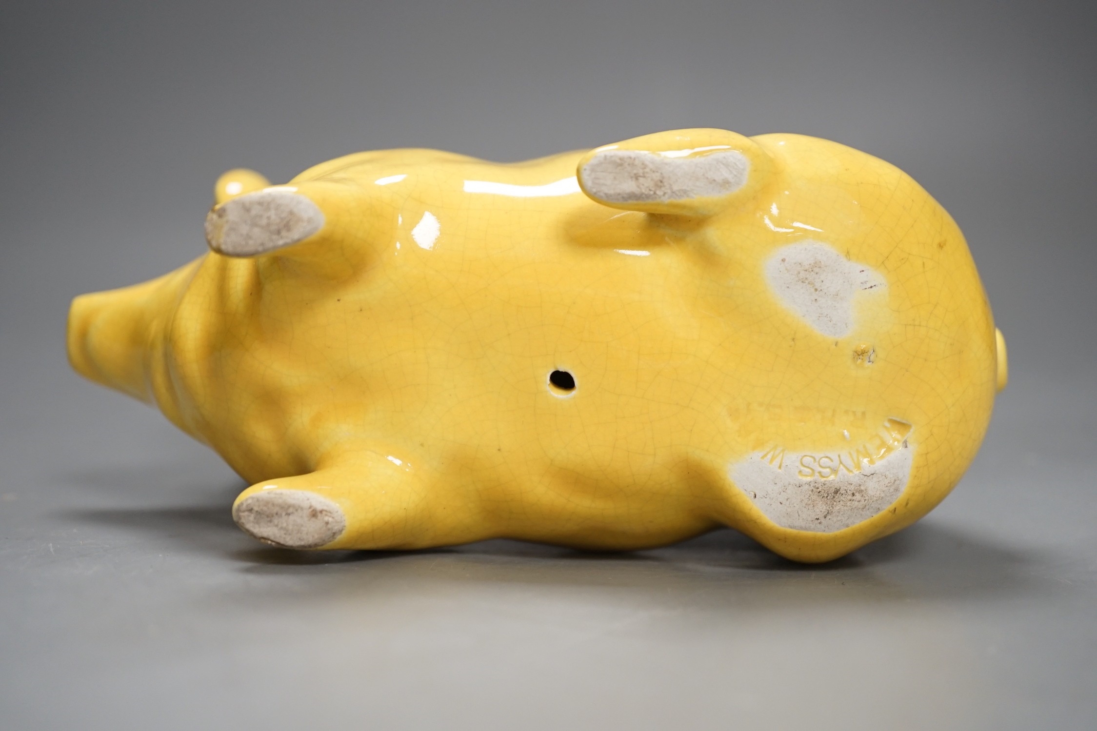 Wemyss Ware | A Wemyss ware yellow glazed pig | MutualArt