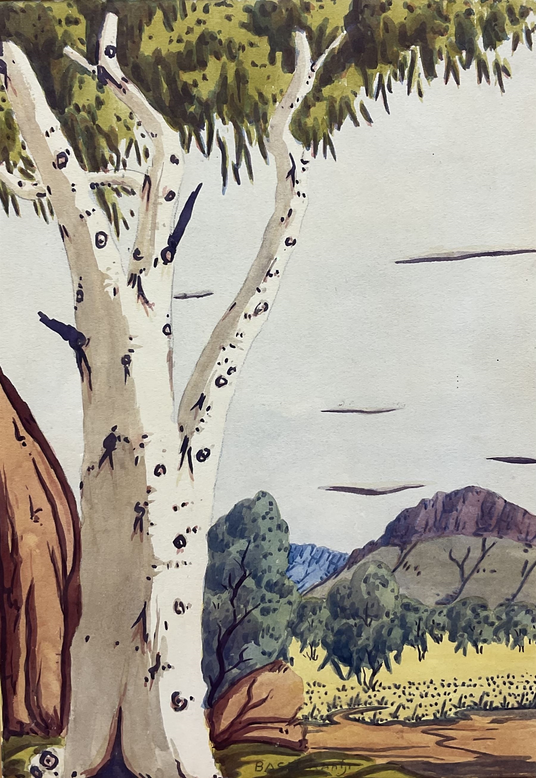 Basil Rantiji | Ghost Gum Tree in the MacDonnell Ranges | MutualArt