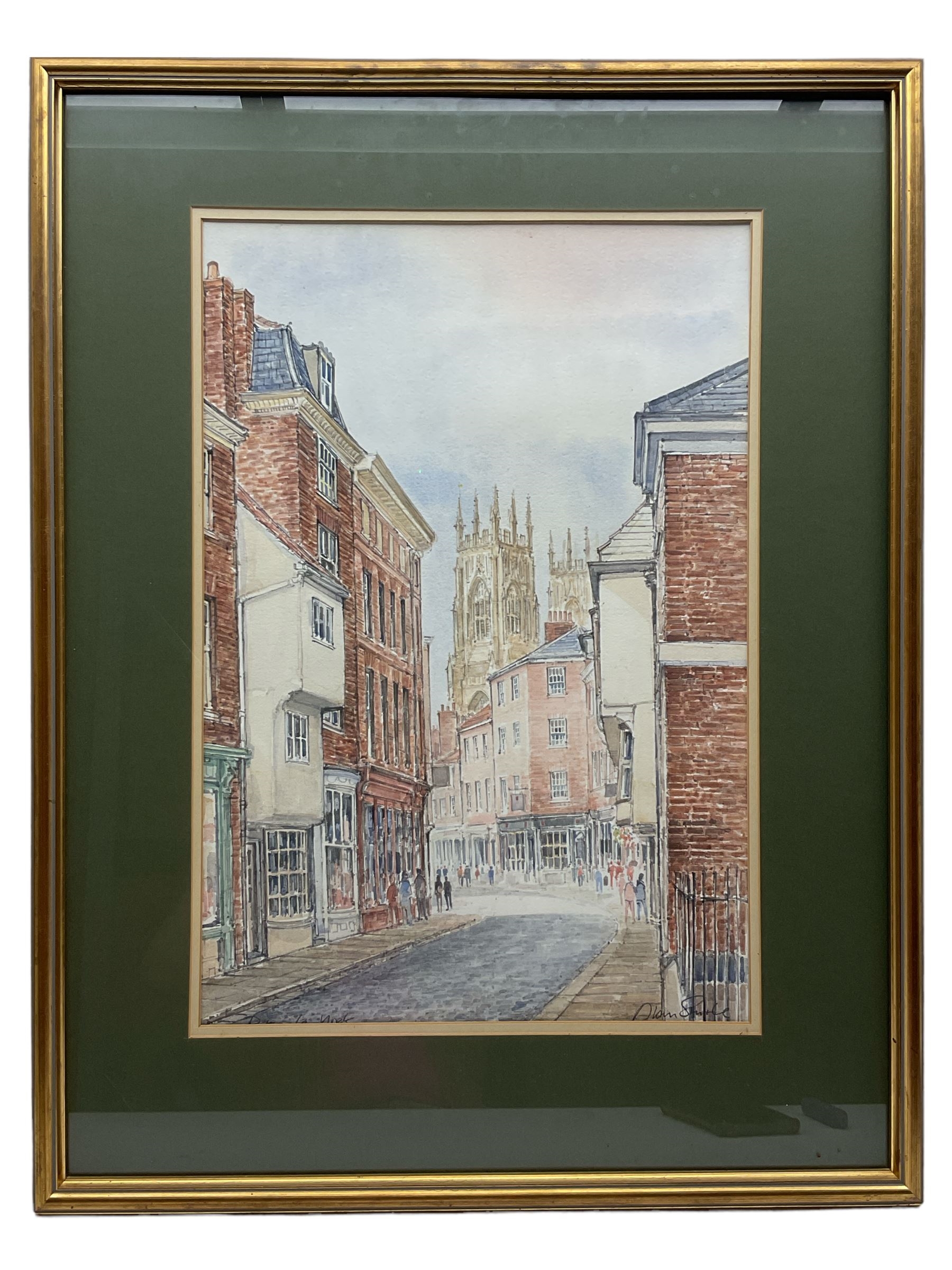 Alan Stuttle | View of the York Minster from High Petergate | MutualArt